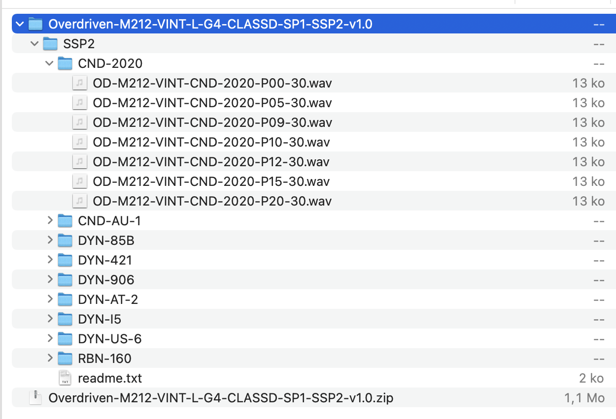 Sponsored Impulse Responses - Overdriven.fr