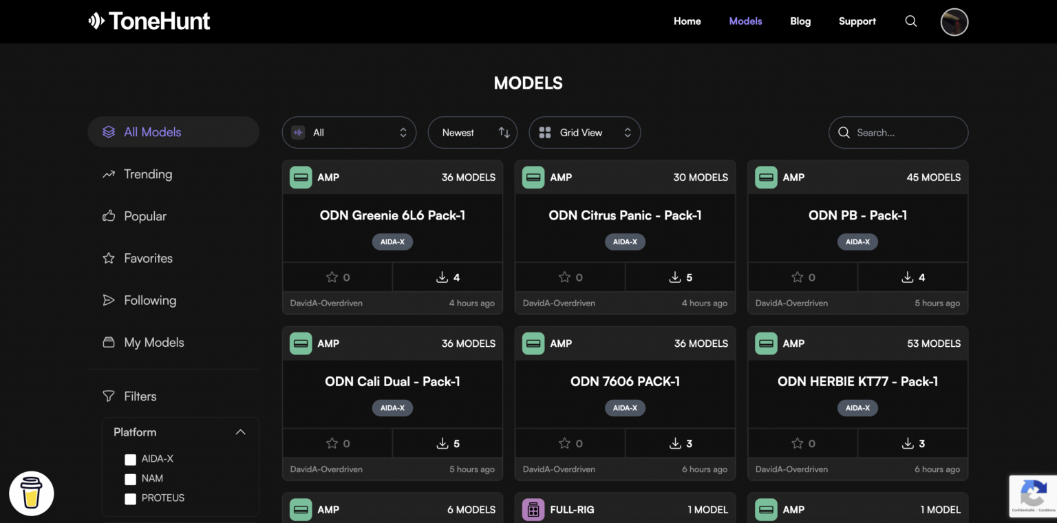 Overdriven AIDA-X models on Tonehunt.org - Overdriven.fr